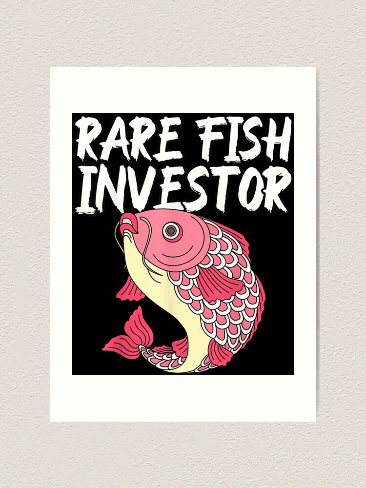 "Rare Fish Investor Sigma Grindset Dank Meme Viral Quote " Art Print by ...