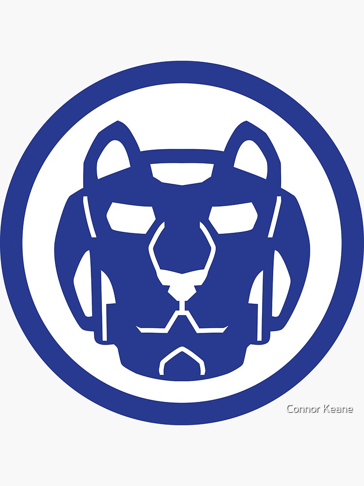 "Blue Lion" Sticker for Sale by Connor Keane | Redbubble
