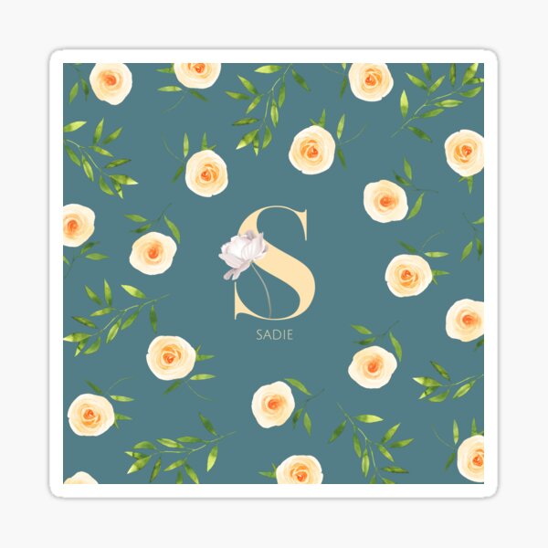 "Sadie with flowers " Sticker by JessicaMhone | Redbubble