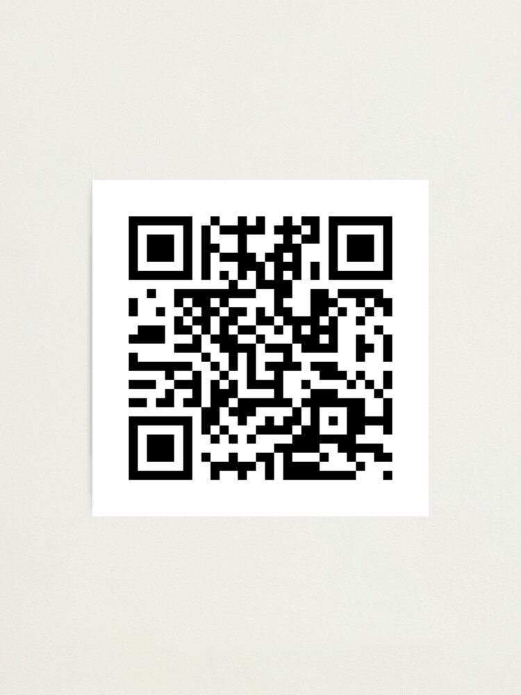 "WOW Mind Blow Super Brain Meme Link QR Code" Photographic Print by ...