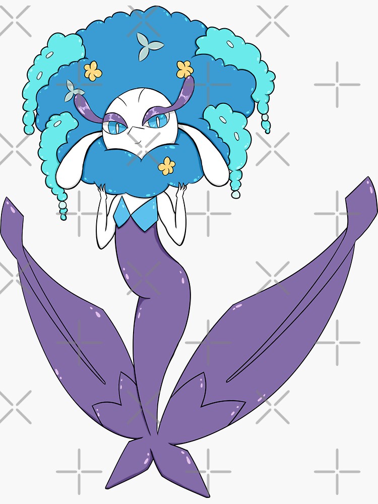 "Pokemon Florges Shiny (Blue Flower)" Sticker by MokaMizore97 | Redbubble