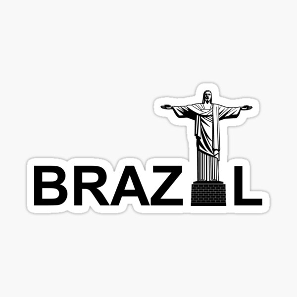 "Brazil" Sticker by furanzu | Redbubble