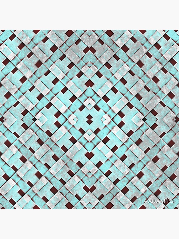 "Blue Lattice" Poster for Sale by AptitudePics | Redbubble