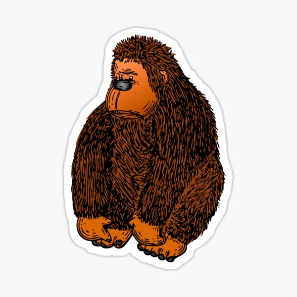 "Monke" Sticker for Sale by Bronzocks | Redbubble