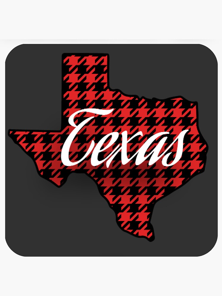 "TOTALLY TEXAS DAD Buffalo Plaid State Map TX Pride" Sticker for Sale ...