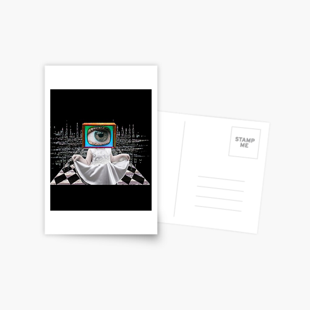 "Tv Girl Head Weirdcore Dreamcore Nostalgiacore" Postcard by ghost888 ...