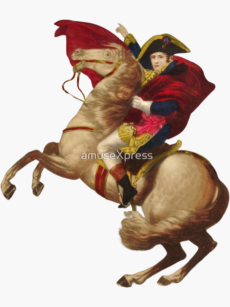 "Napoleon on Horseback" Sticker for Sale by ToyoYukimura | Redbubble