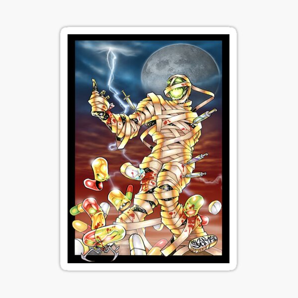 "mummy art." Sticker by viakoplo | Redbubble