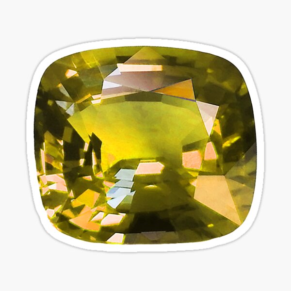 "Yellow Gemstone" Sticker by DigitalGemArt | Redbubble