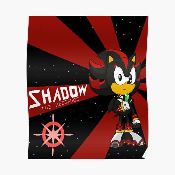 "*TRENDING* Cool Shadow The Hedgehog Character Design" Poster by ...