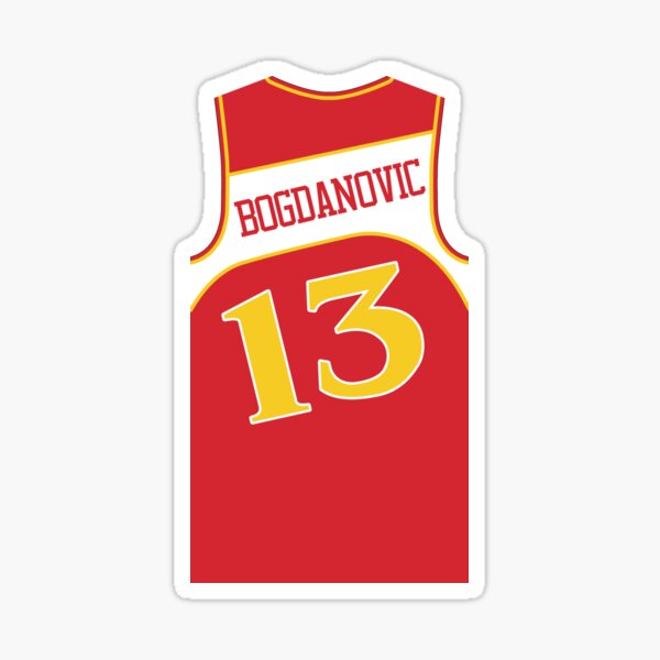 "Bogdan Bogdanovic - Atlanta Hawks Throwback" Sticker by OnTargetSports ...