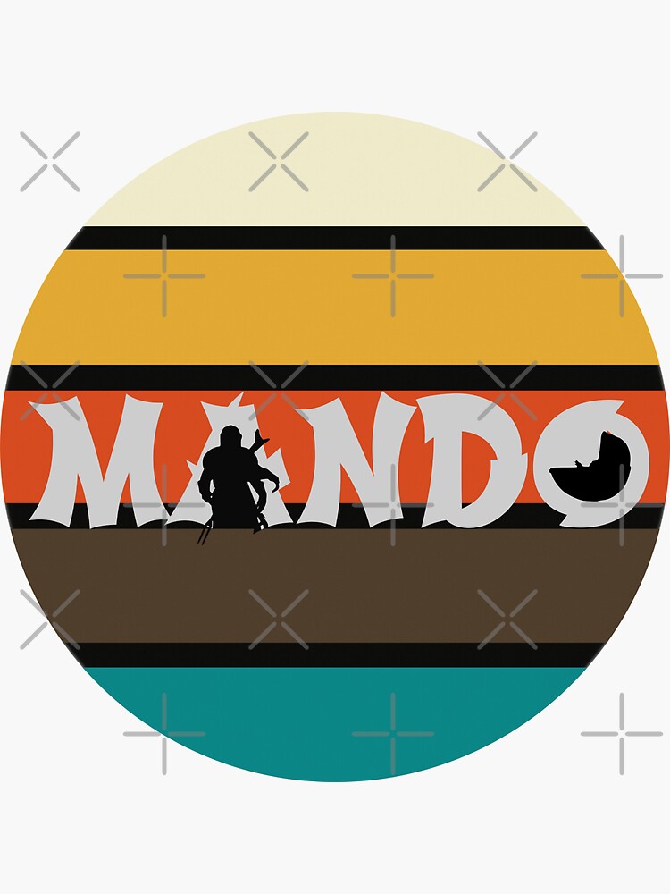 "Mando friendship retro sunset silouette " Sticker for Sale by Geestock ...