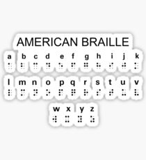 Braille: Stickers | Redbubble