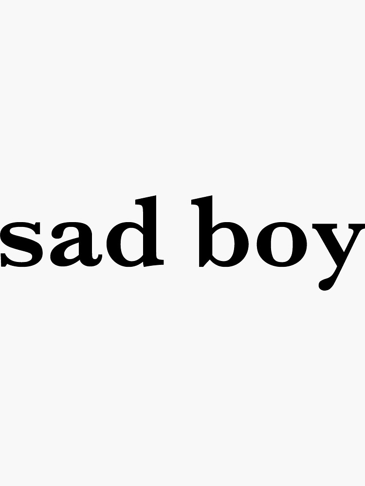 "Sad Boy" Sticker by AmadeusGroup | Redbubble
