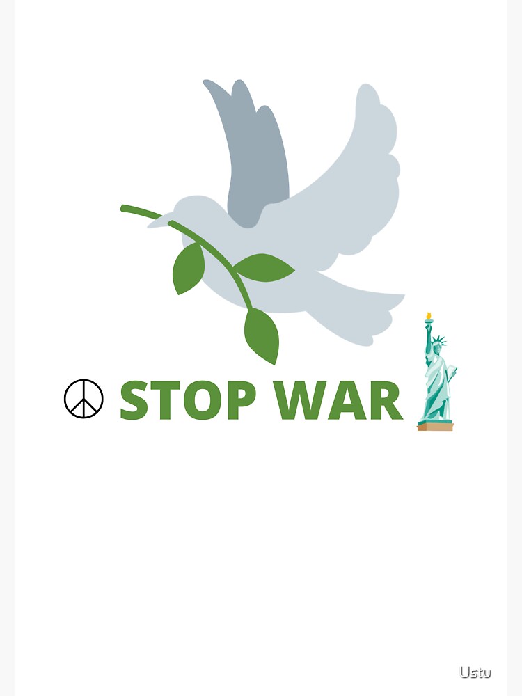 "STOP WAR" Sticker by Ustu | Redbubble