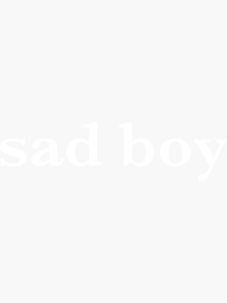 "Sad Boy" Sticker by AmadeusGroup | Redbubble