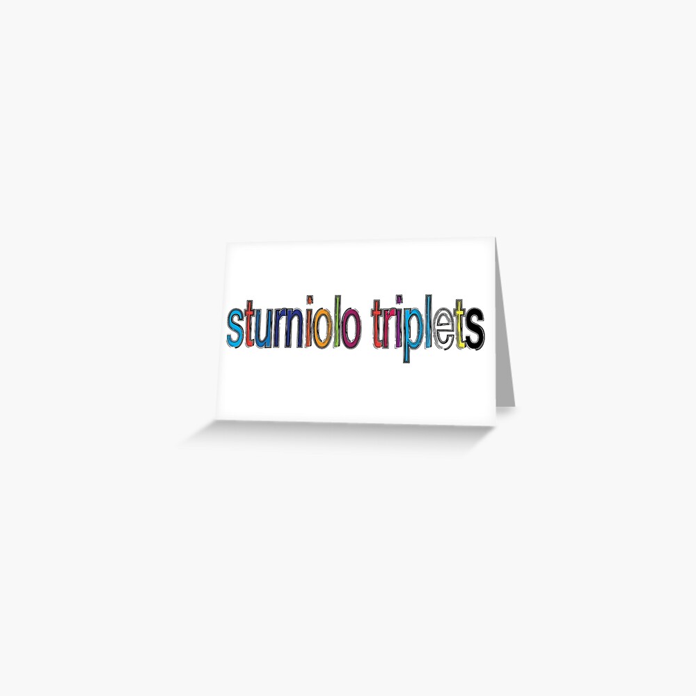"sturniolo triplets Logo Sticker" Greeting Card by Hilmanku | Redbubble