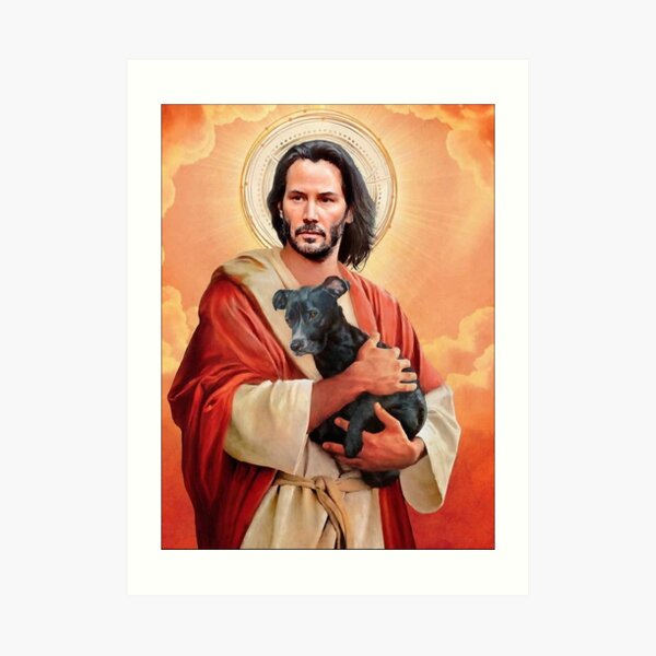 "Keanu Reeves, Lord & Saviour" Art Print for Sale by RosemaryPellot ...