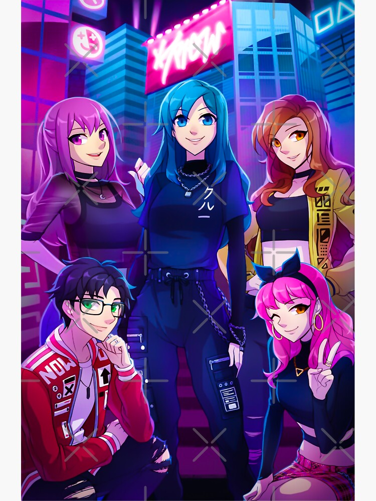 "Team Funnehs District Japanese City Night" Sticker by Kimiiche130 ...