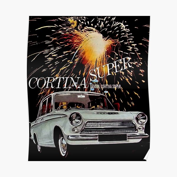 "FORD CONSUL CORTINA SUPER - BROCHURE" Poster for Sale by ThrowbackM3 ...