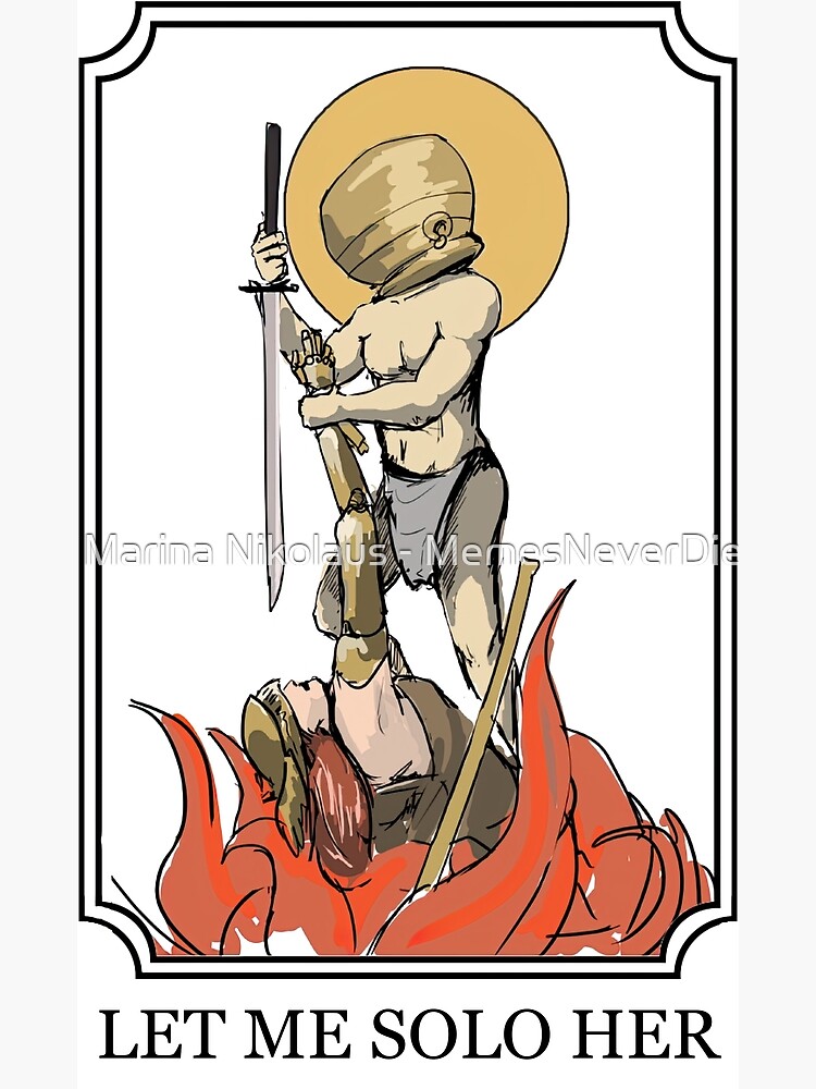 "Let Me Solo Her - ELDEN RING-LEGENDE" Poster von MarinaNikolaus ...