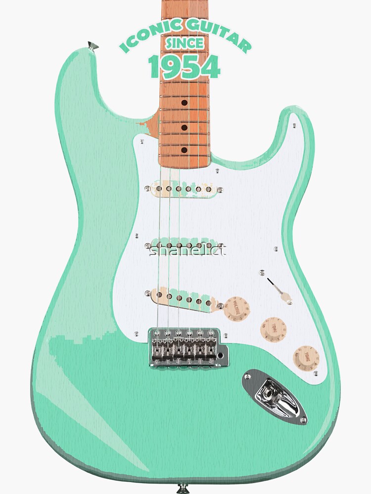 "Fender Strat Electric Guitar With Year Of Release | Gift for Guitar ...