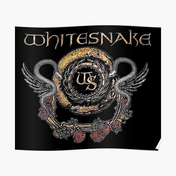 "metal band whitesnake tour logo best selling rock" Poster for Sale by ...