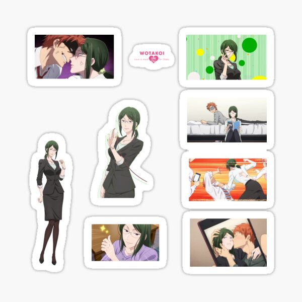 "Koyanagi Hanako || Wotakoi love is hard for otaku" Sticker by Polarys ...