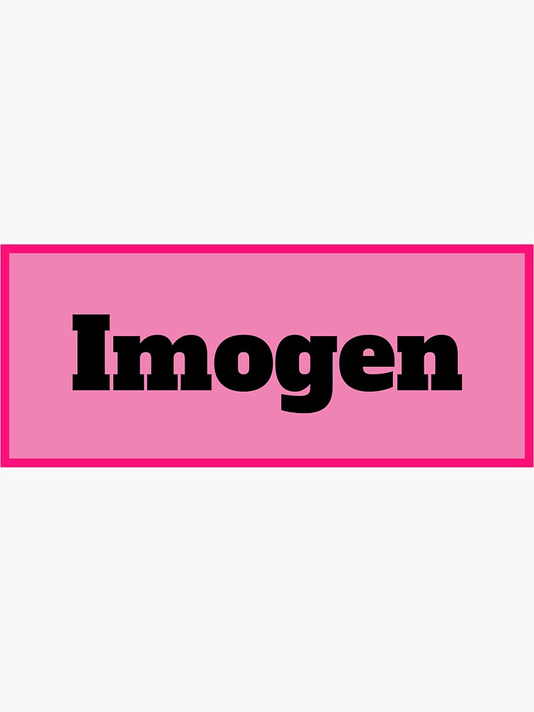 "Imogen Name" Sticker by NameMatters | Redbubble