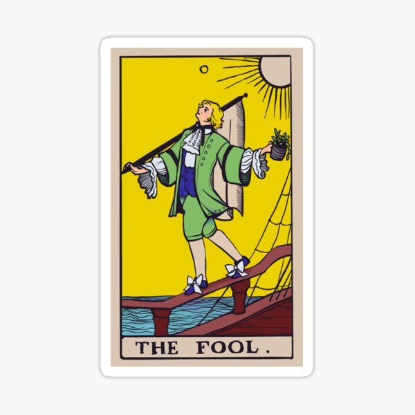 "the fool" Sticker for Sale by kickinest | Redbubble