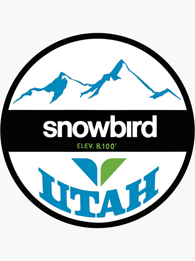 "Snowbird Utah Ski Resort" Sticker by julietteholm | Redbubble