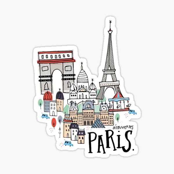 "Eiffel Tower Paris travel" Sticker for Sale by takichibane | Redbubble