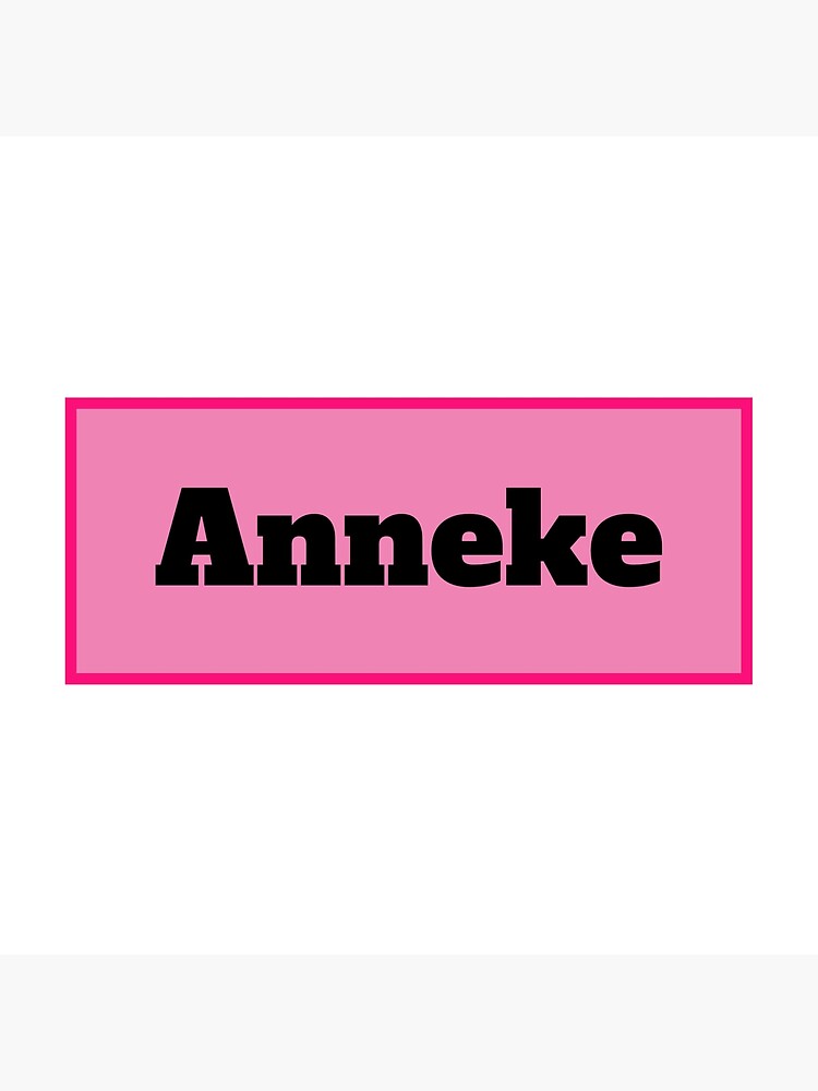 "Anneke Name" Poster for Sale by NameMatters | Redbubble