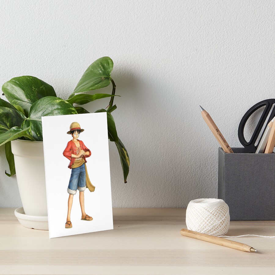 "lutfy mugiwara monkey d luffy" Art Board Print by KathrynRDean | Redbubble