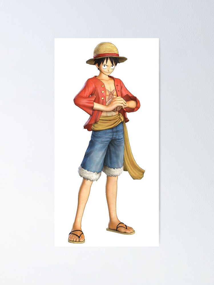 "lutfy mugiwara monkey d luffy" Poster by KathrynRDean | Redbubble