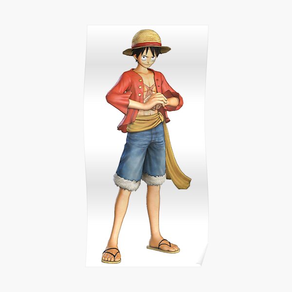 "lutfy mugiwara monkey d luffy" Poster by KathrynRDean | Redbubble