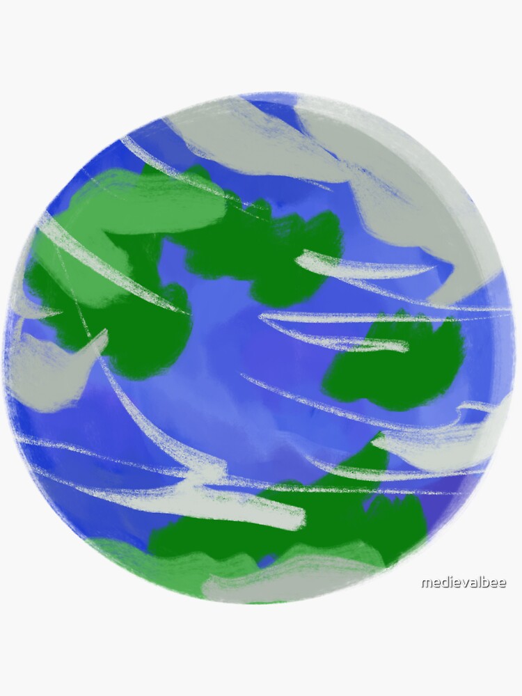 "Beautiful Earth Design" Sticker for Sale by medievalbee | Redbubble