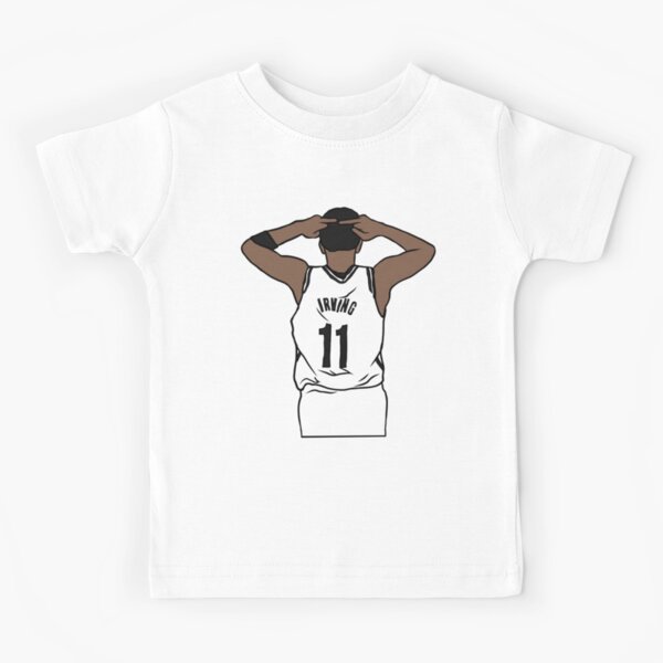 "Kyrie Irving Double Middle Finger" Kids T-Shirt for Sale by ...