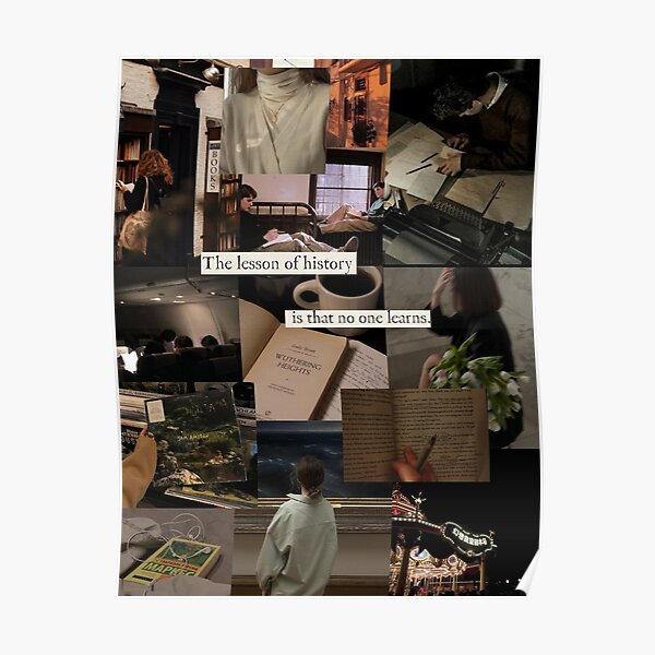 "Dark Academia Aesthetic Mood boards " Poster for Sale by ...