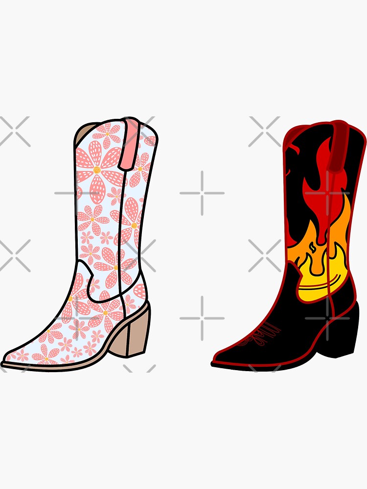 "Boot Scootin' Boogie" Sticker by OTaygurl | Redbubble