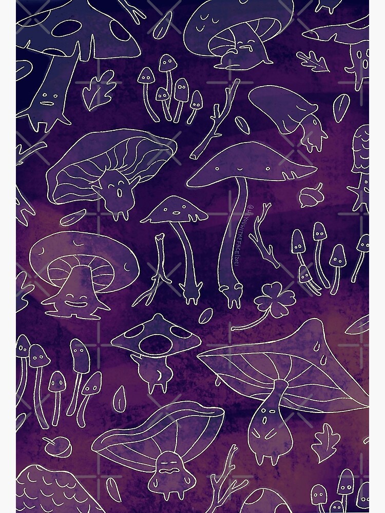 "Mushroom Friends" Poster for Sale by heyouwitheface | Redbubble
