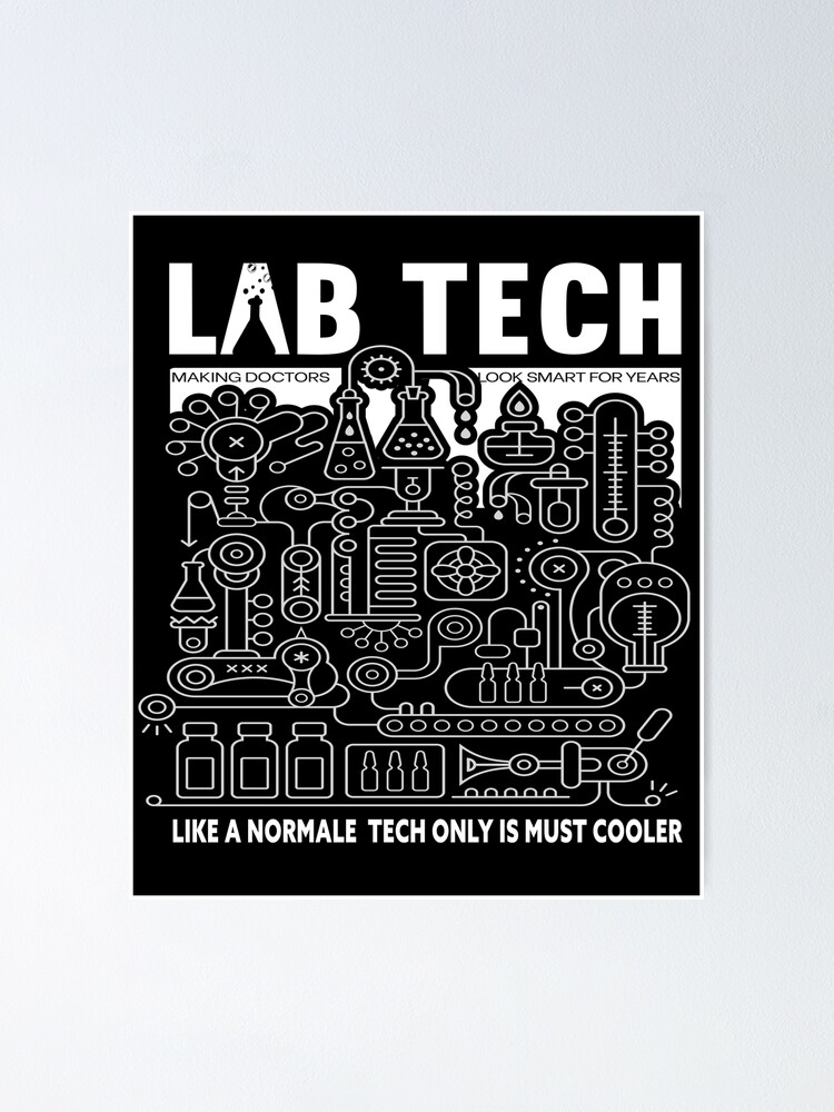 "LAB WEEK 2022, funny laboratory tech" Poster for Sale by eskO-design ...