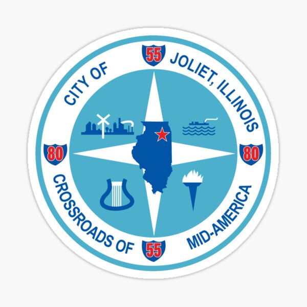 "Flag of Joliet, Illinois USA" Sticker by mo91 | Redbubble