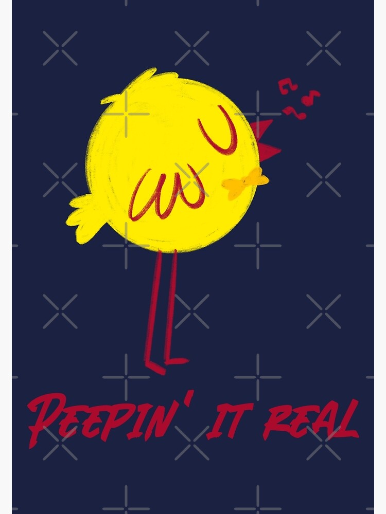 "Peepin It Real. Cute Cool Hip-Hop Bird" Poster for Sale by Rebel ...