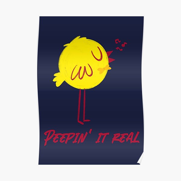 "Peepin It Real. Cute Cool Hip-Hop Bird" Poster for Sale by Rebel ...