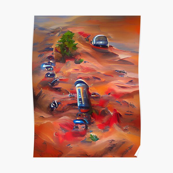 "The Mars Colonization " Poster for Sale by LABAZA | Redbubble