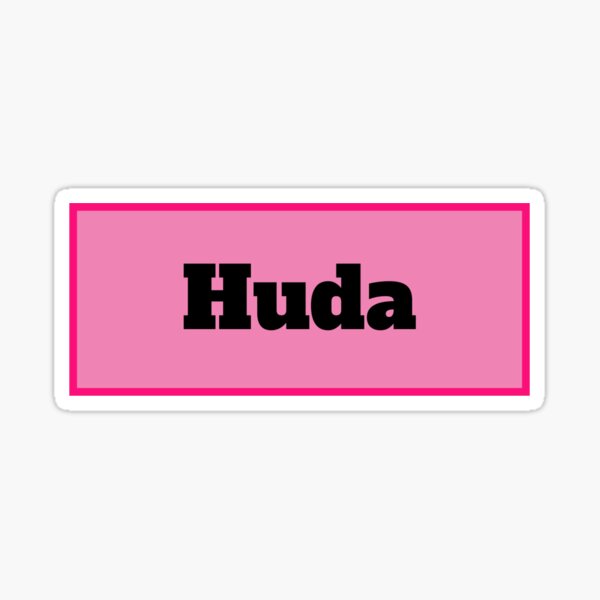 "Huda Name" Sticker by NameMatters | Redbubble