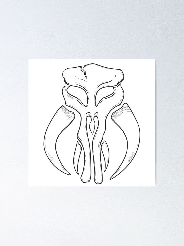 "Mandalorian Mythosaur" Poster for Sale by -Senaar- | Redbubble