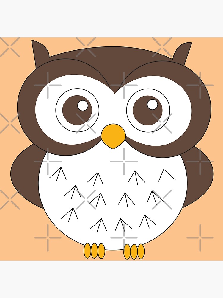 "Mr Hoot Brown And White Owl Digital Art | Melanie Jensen Illustrations ...
