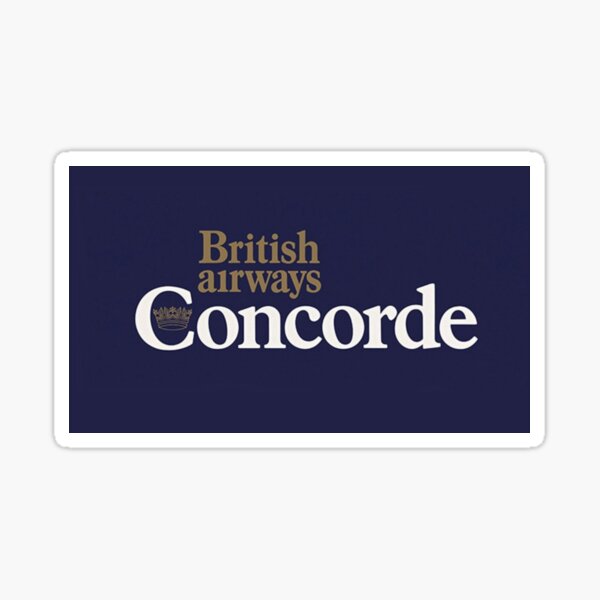 "British Airways Concorde logo" Sticker by peteroldfield | Redbubble